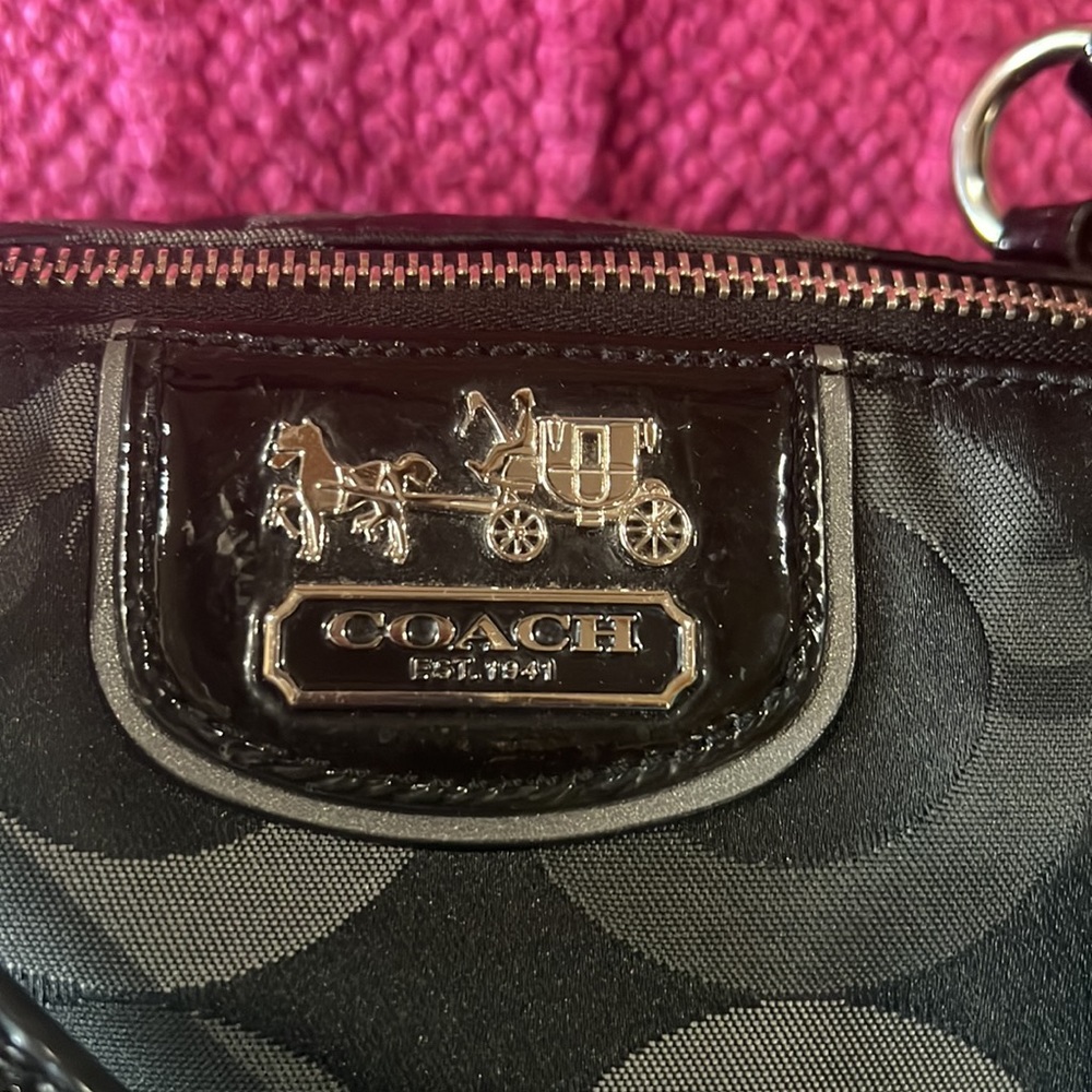 Coach Madison Optic C Design In Black And Silver Pate… - Gem